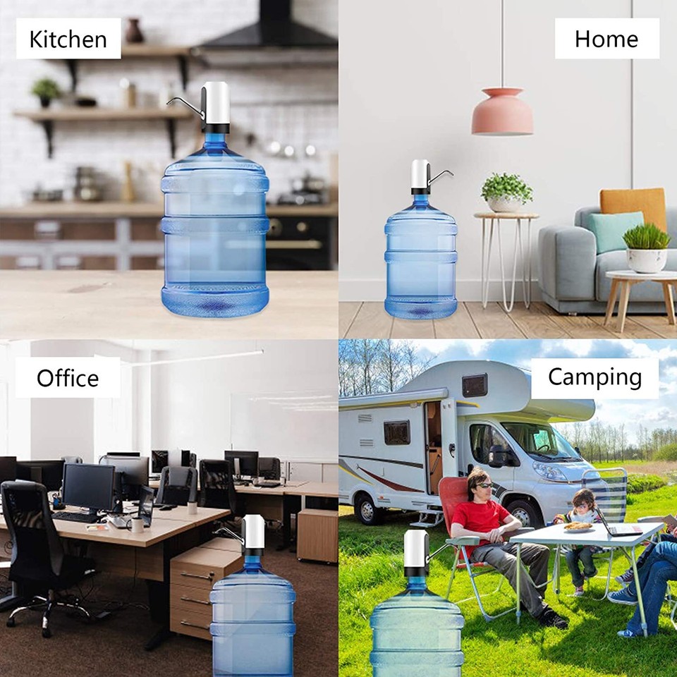 Portable Electric Auto Water Bottle Pump Drinking Water Pump Water Fit ...