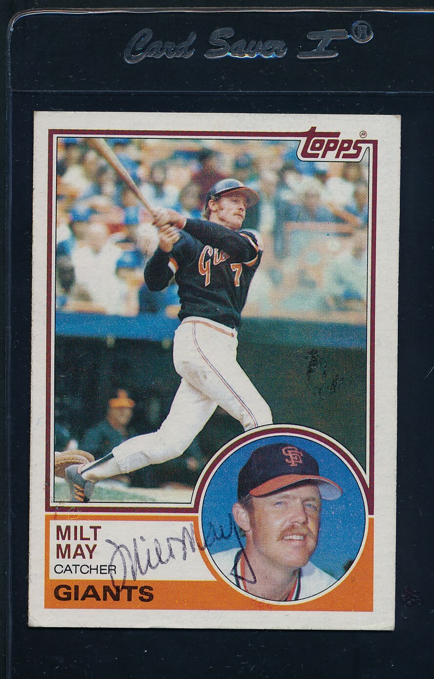 1983 Topps #84 Milt May Giants Signed Auto *40562 | eBay