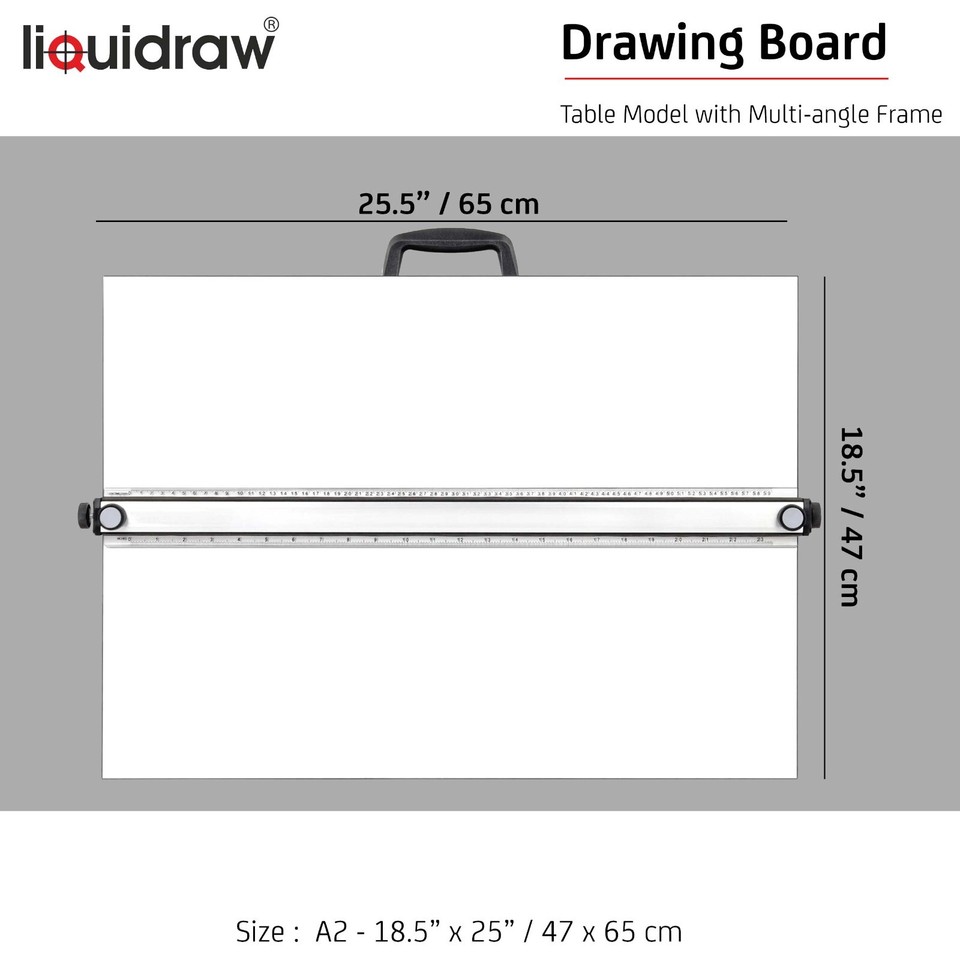 A3 A2 A1 Drawing Board With PARALLEL MOTION & STAND Tilted Architecture ...