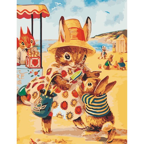 fr (DE3154) 5D DIY Full Drill Diamond Painting Mother Rabbit Cross ...