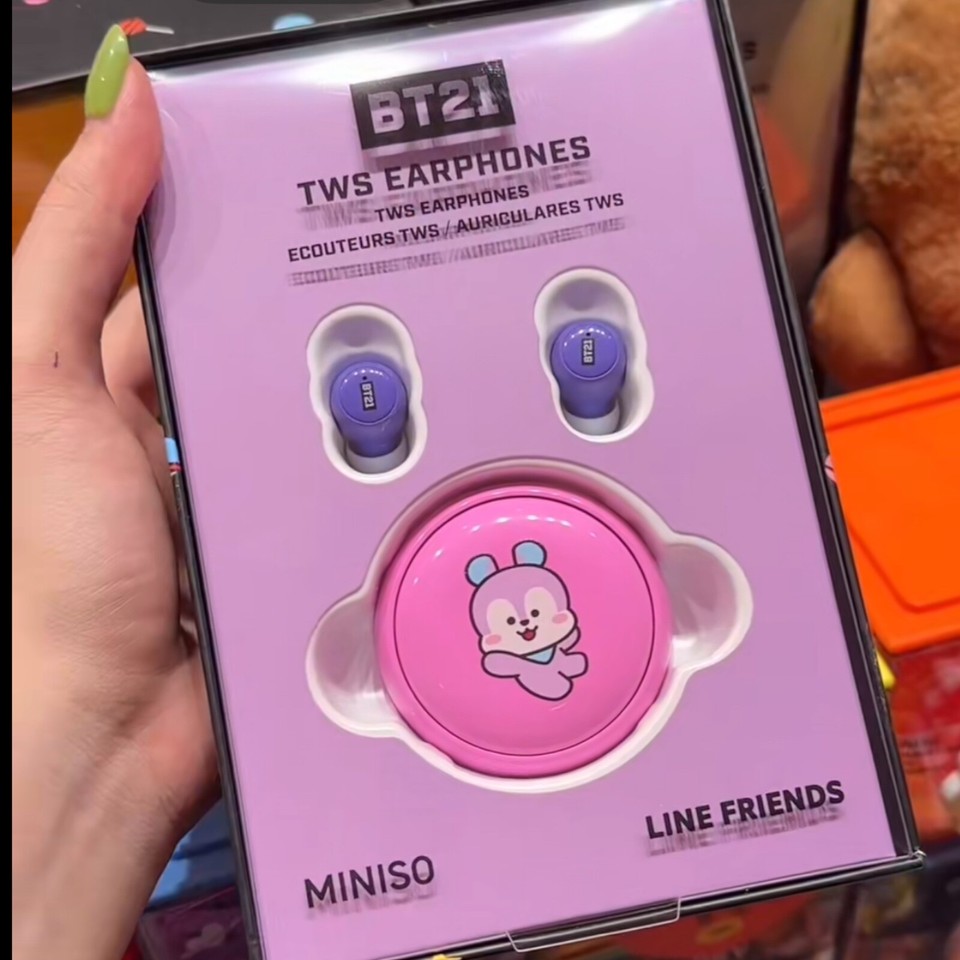 BT21 TWS Earphones Bluetooth Wireless Collect Miniso MANG Express Ship ...
