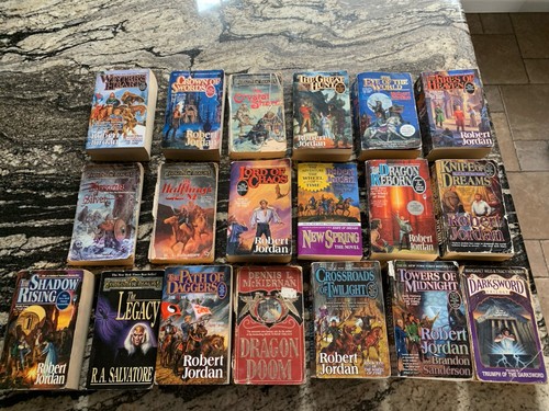 Lot Of Vintage Forgotten Realms Softcover Books D&D Robert Jordan TOR ...