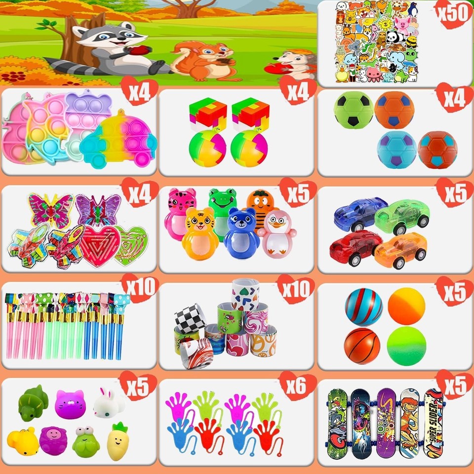 117 Pcs Party Favors for Kids, Treasure Box Toys for Classroom, Prizes ...
