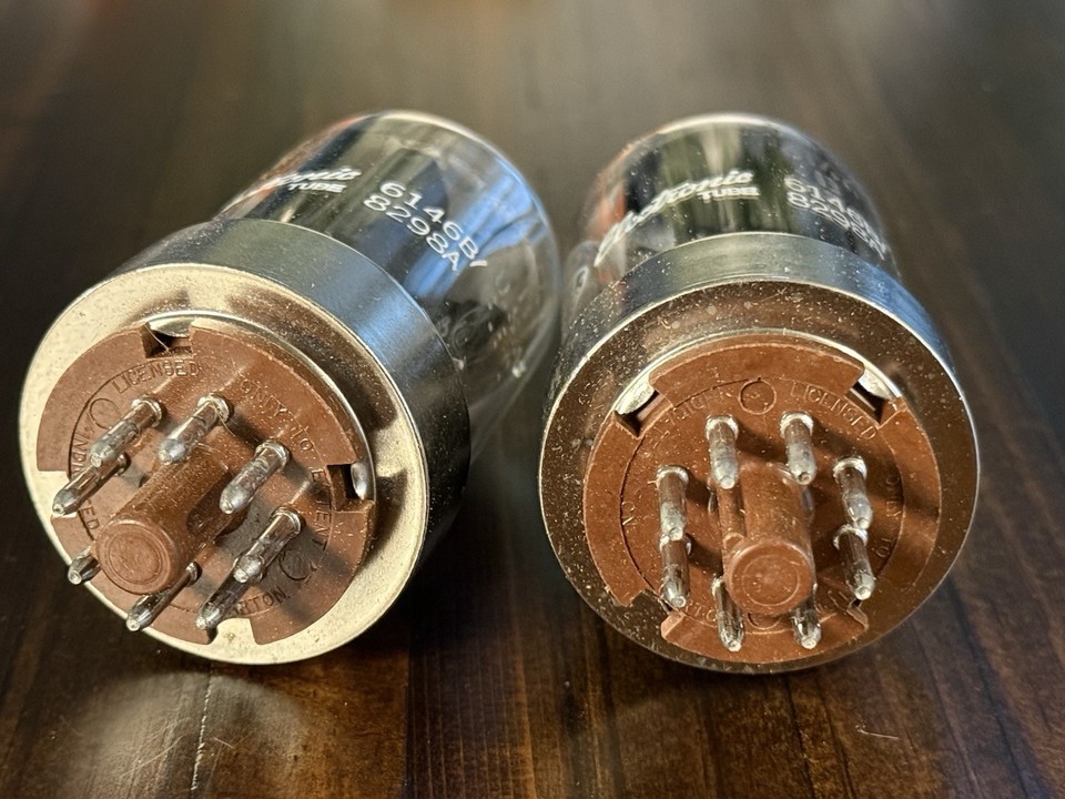 (2) matched GE 6146B Vacuum Tubes Tested By Calibrated Hickok 752 NOS ...