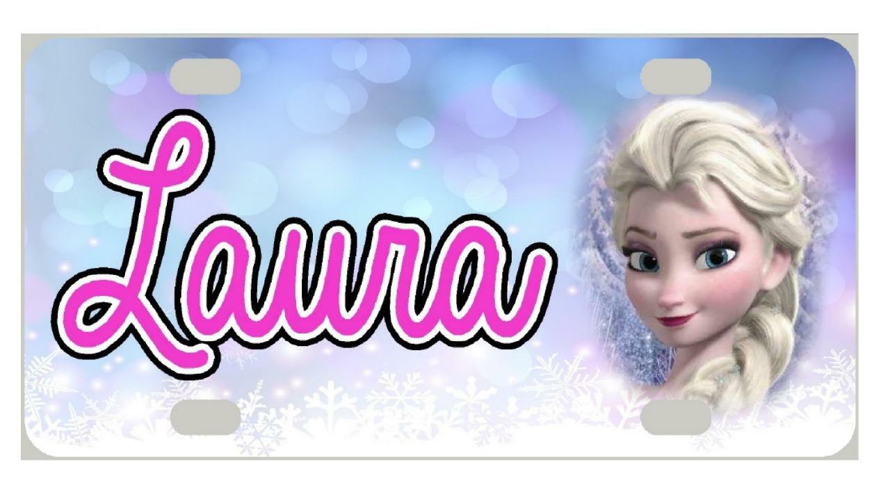 ELSA FROZEN MINI LICENSE PLATE Personalized Bike Tag Accessory for Kids ...