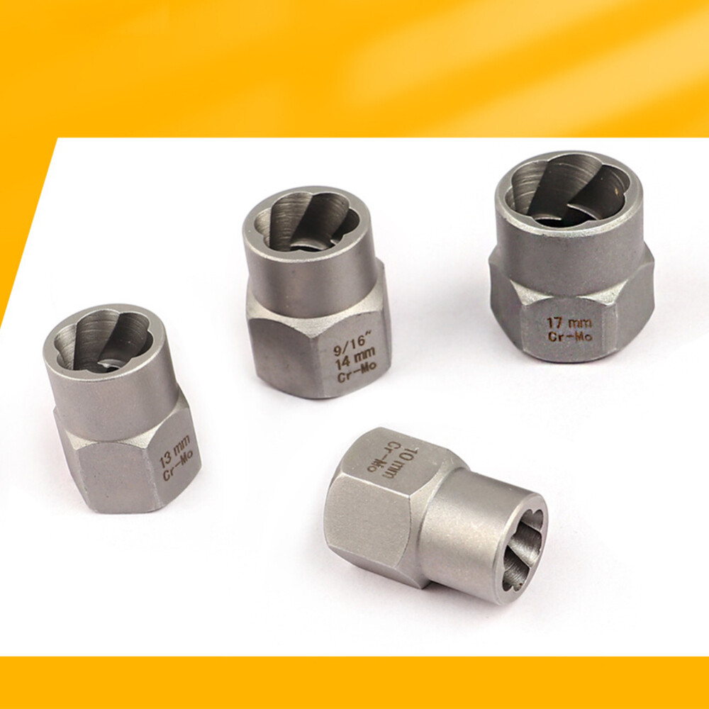 15pcs Impact Damaged Bolt Nut Screw Remover Tool Kit Socket Threading ...