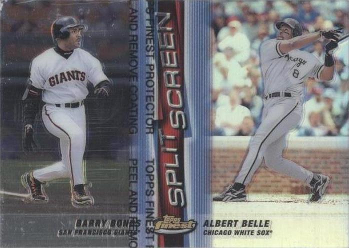 1999 Topps Finest - Split Screen Barry Bonds, Albert Belle #SS4 ...