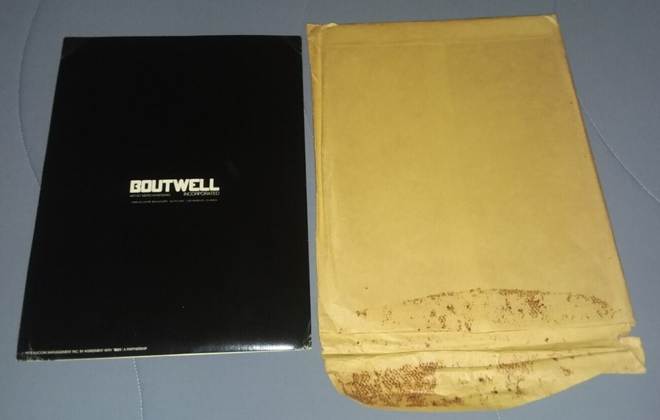 KISS ARMY 9 x 12 Folder/Original Mailer 1978 from kit Ace/Paul/Peter ...