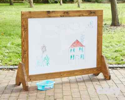 Indoor/Outdoor Freestanding Whiteboard for Art, Creative Expression ...