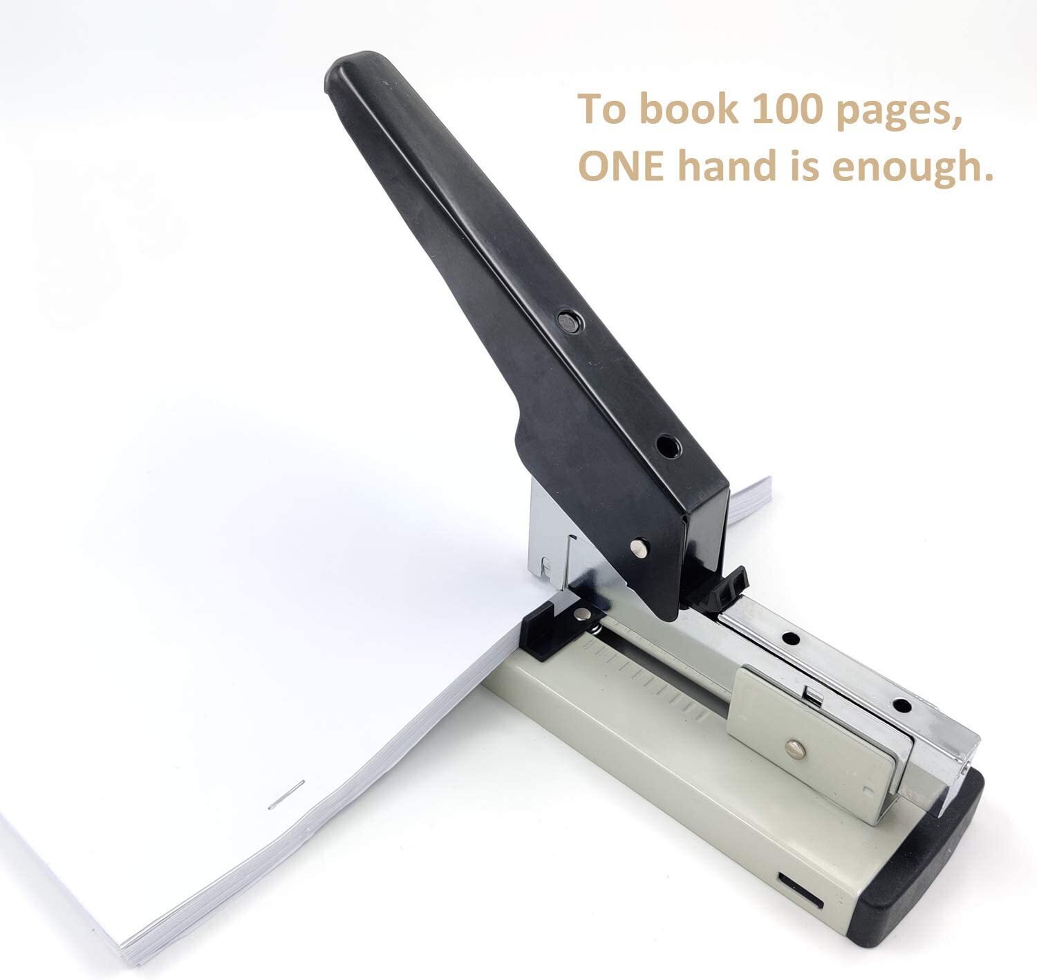 100-Sheet Manual Heavy Duty Stapler 1000 Staples High Capacity Large ...