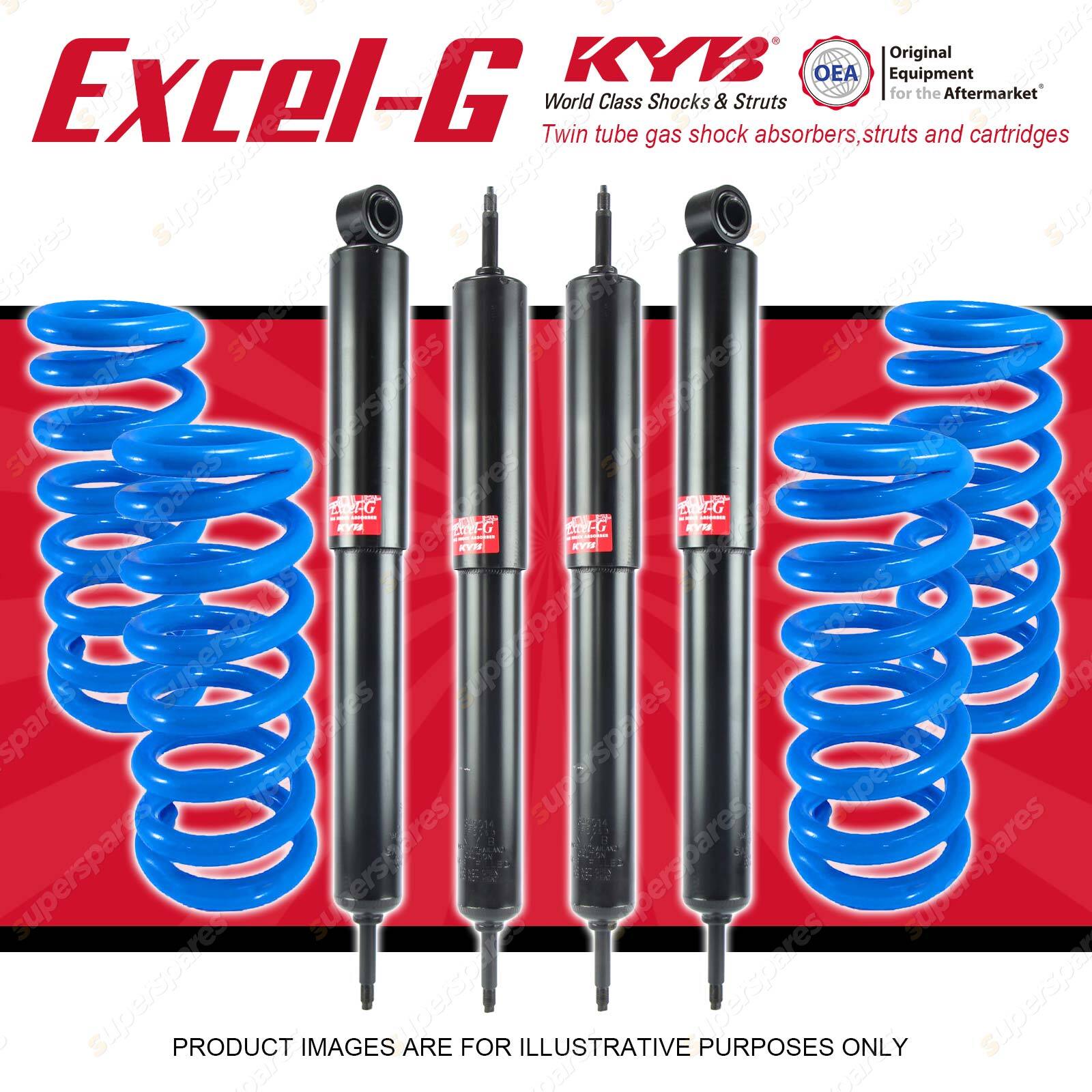 4x KYB EXCEL-G Shocks + STD Coil Springs for LAND ROVER Discovery ...