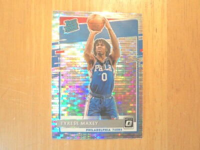 2020-21 Donruss Optic Tyrese Maxey #171 SILVER PULSAR PRIZM ROOKIE NICE ...