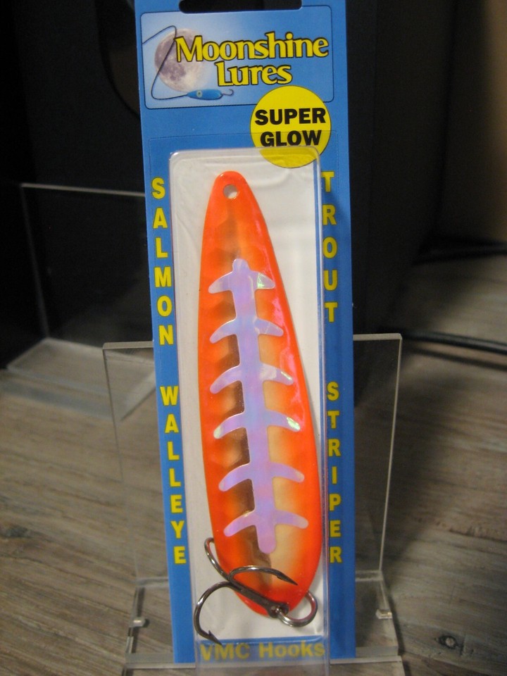 Moonshine 4 1/2" Magnum Half Moon Gold & Silver Series Trolling Spoons ...