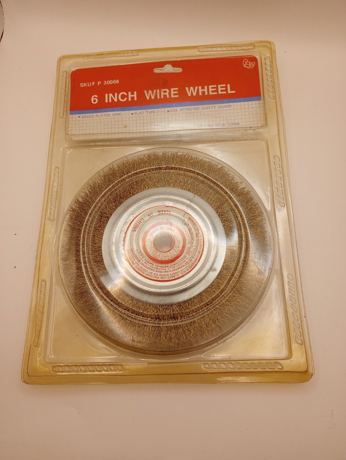 6" Wire Wheel SKU #P 30066 Brass Plated Wire, Flat Type | eBay