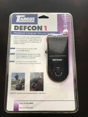 NEW Targus PA400U Defcon 1 Notebook Luggage Alarm Computer Security ...