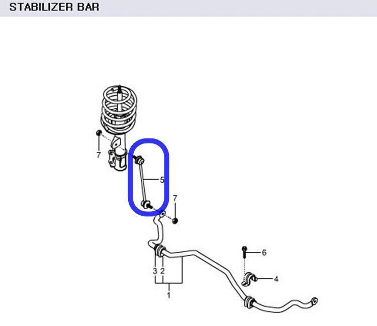 Gen-uine Front Stabilizer Bar Link for Ssangyong KORANDO C 11~18 ...