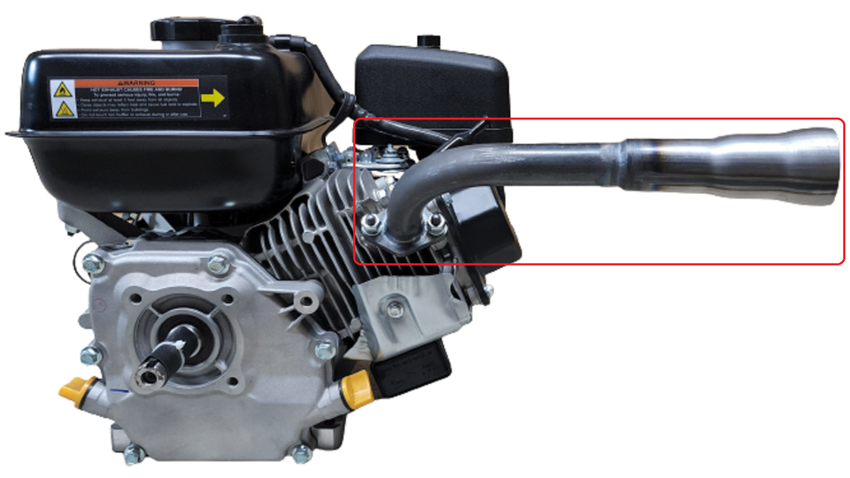 3 Stage Exhaust for Predator 6.6 HP 224cc Max Performance, Go Kart ...