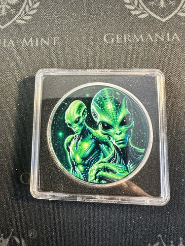 2024 Ghana Alien 1 oz Silver Colored We are Here Mintage of only 100 | eBay