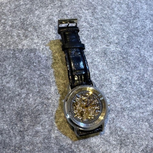 Geneva Yacht Club Automatic Skeleton Mens Wristwatch Back Transparent ...