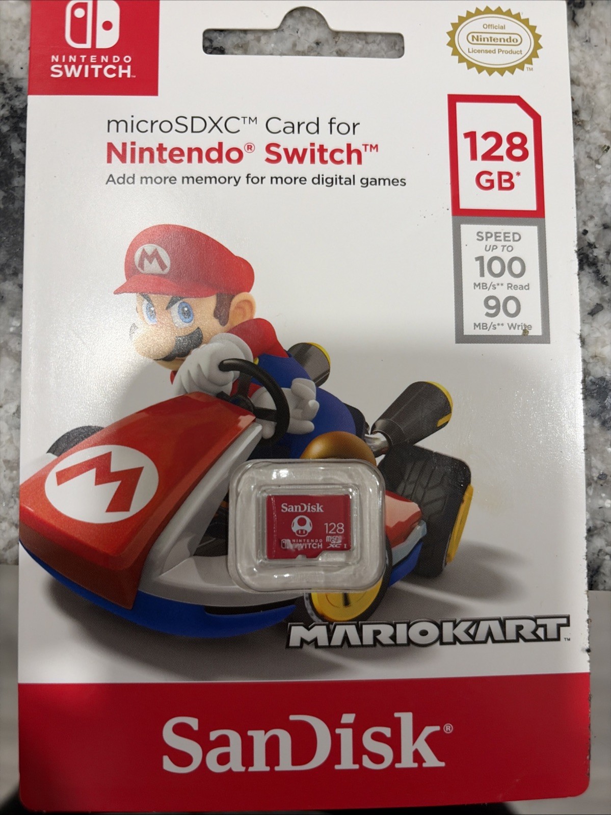 SANDISK MICROSDXC CARD FOR NINTENDO SWITCH 128GB SPEED 100/90 (DAMAGED ...