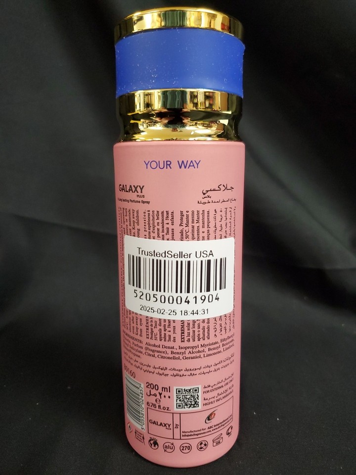 Body Spray Galaxy Plus Concept Your Way Perfumed Spray 200ml/6.67oz NEW ...