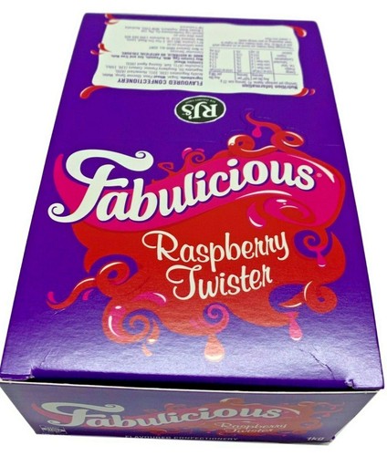 2kg FABULICIOUS RASPBERRY TWISTER RED LIQUORICE LICORICE RJs WONKA BULK ...
