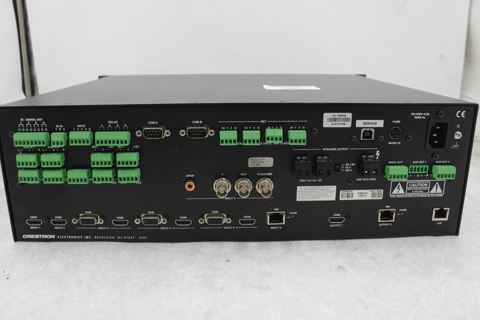 Crestron DMPS3-200-C 3 Series Digital Media Presentation System 200 ...