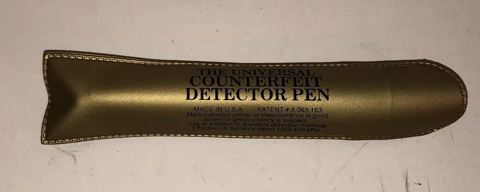 VTG 90s SMART MONEY Universal Counterfeit Detector Pen USA Marine ...