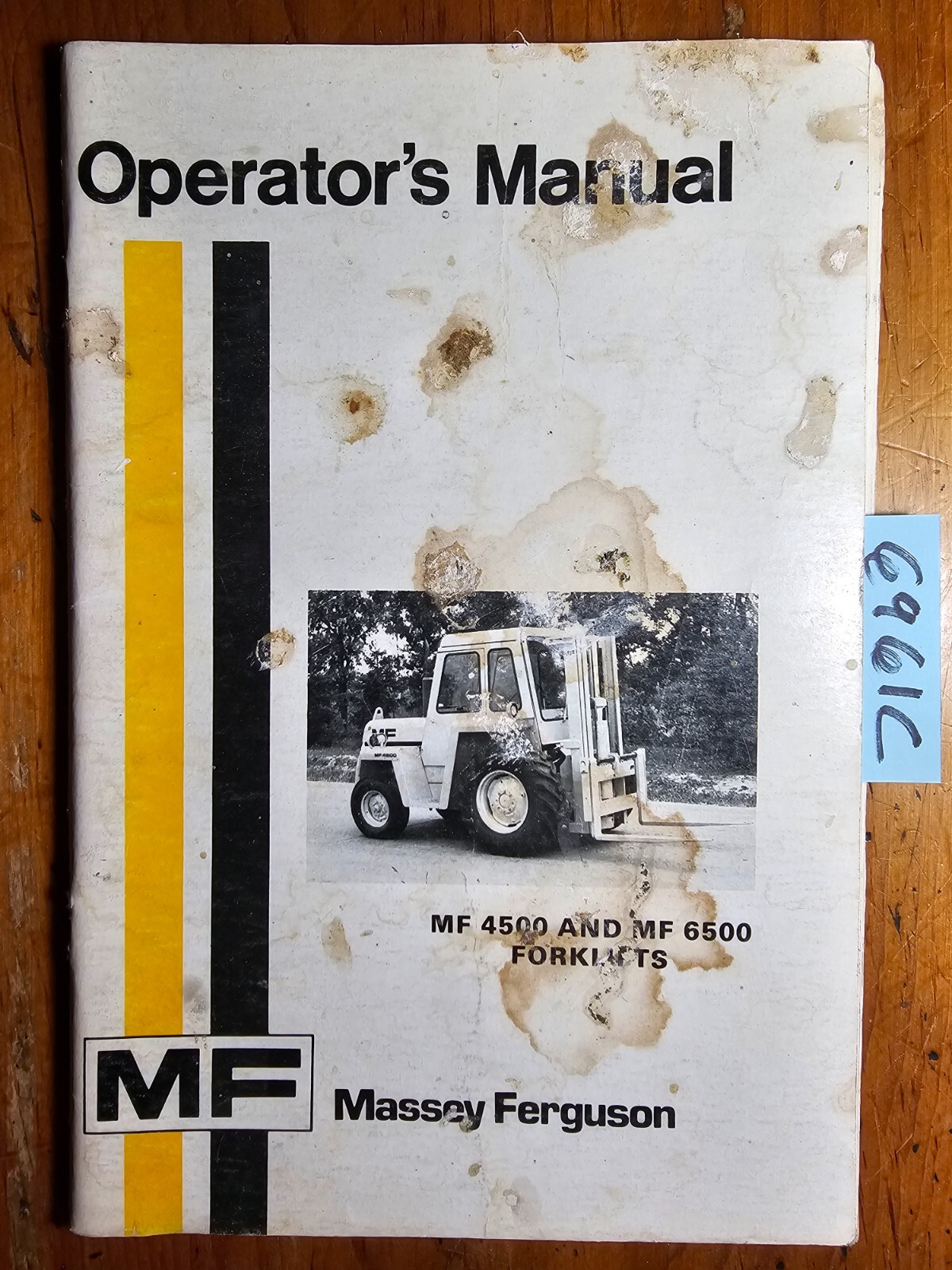 Massey Ferguson MF 4500 6500 Forklift Owner's Operator's Manual 1448 ...