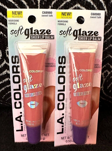 🌺2pk LA COLORS SWEET TALK C68980 SOFT GLAZE JELLY SHEER PLUMP LIP BALM LIPGLOSS | eBay