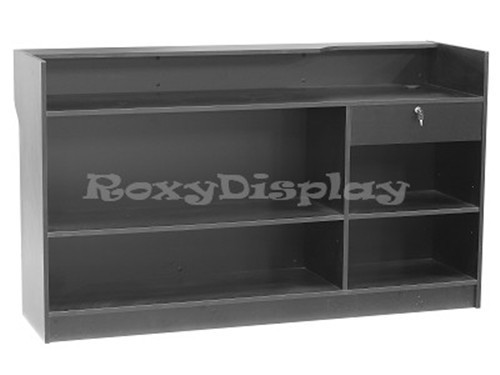 Register Black Stand Display Case Store Fixture Wood Knocked Down # ...