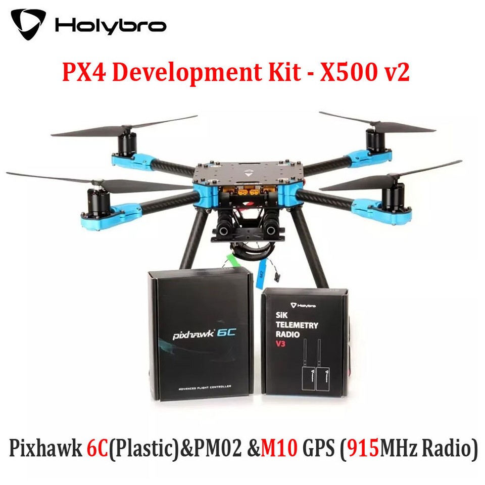 Holybro PX4 Development Kit X500 V2 Frame Kit Pixhawk 6C/6X 433MHZ ...