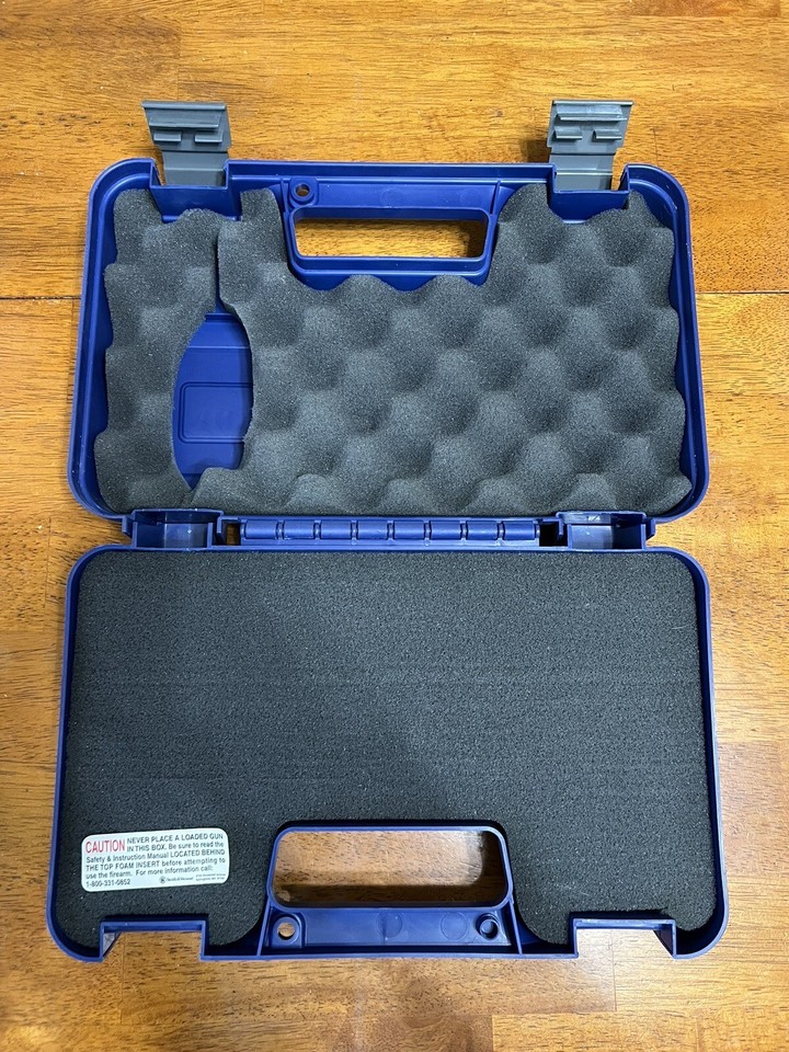 Smith & Wesson Factory Blue Hard Case Storage Gun Box | eBay