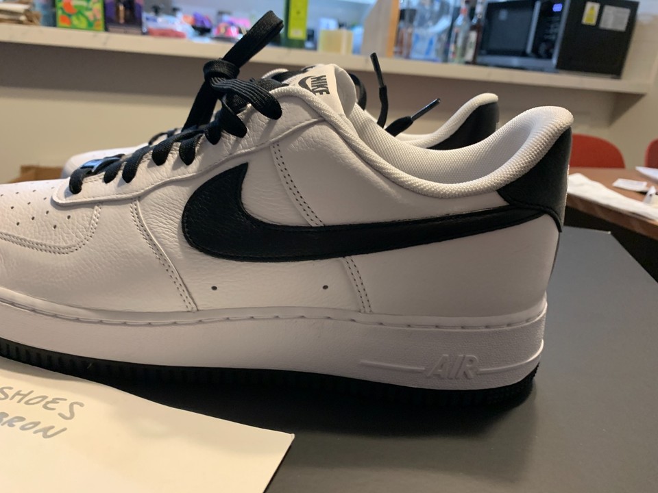 NEW Nike Air Force 1 Low By You Shoes White Black 12.5 Panda Oreo ID ...