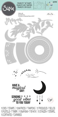 Sizzix Thinlits Die Set 10PK & 7PK Stamps - Special Wishes (665940) - New/Sealed | eBay Australia