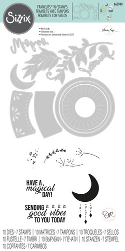 Sizzix Thinlits Die Set 10PK & 7PK Stamps - Special Wishes (665940) - New/Sealed | eBay Australia
