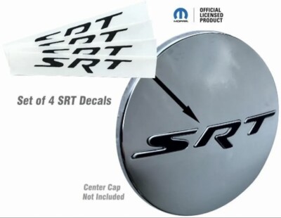 SRT Wheel Center Cap Decal Set | Genuine OEM | 8 Pieces