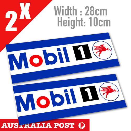 MOBIL 1 Motor Oil Banner Logo, MOBIL1 Logo Stickers | eBay Australia