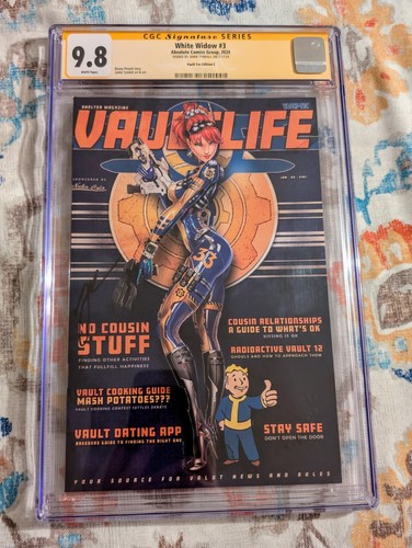 Fallout Blood Magazine Cosplay Cover CGC 9.8 Signature Series | eBay