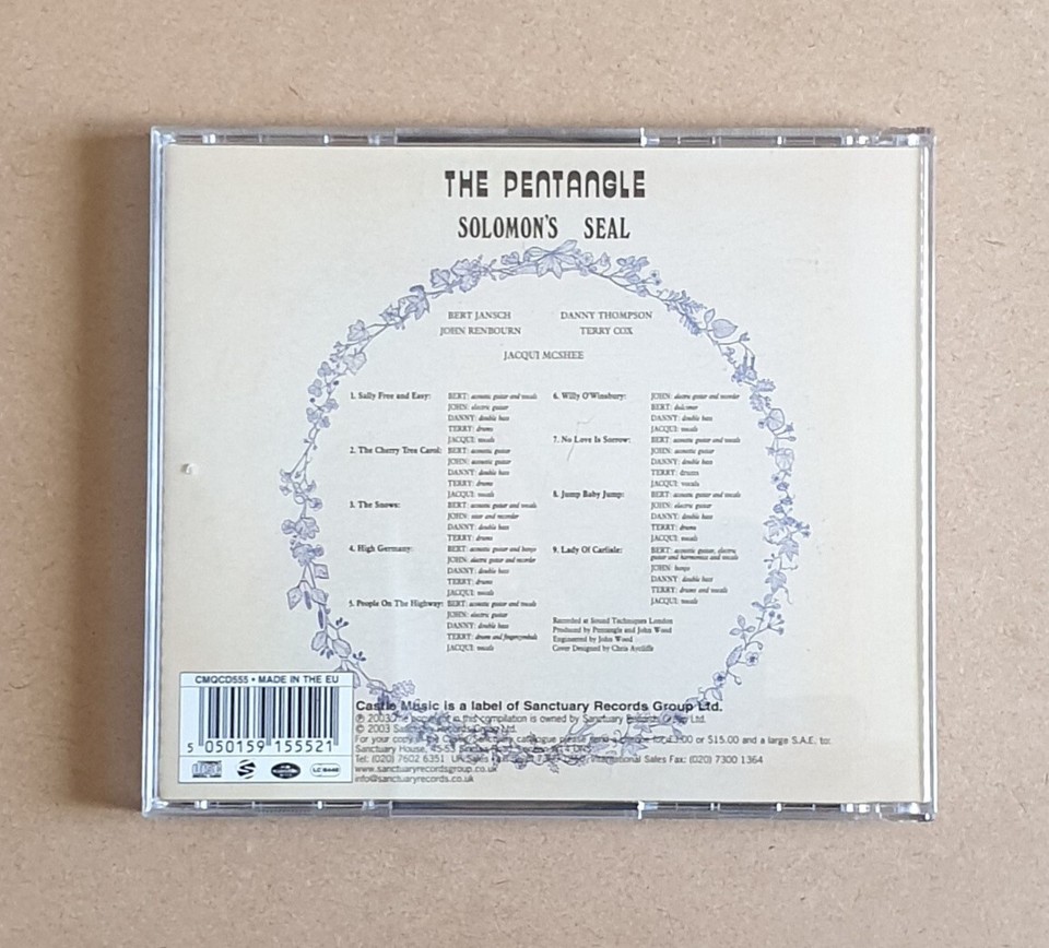 The Pentangle – Solomon's Seal CD - CMQCD555 | eBay