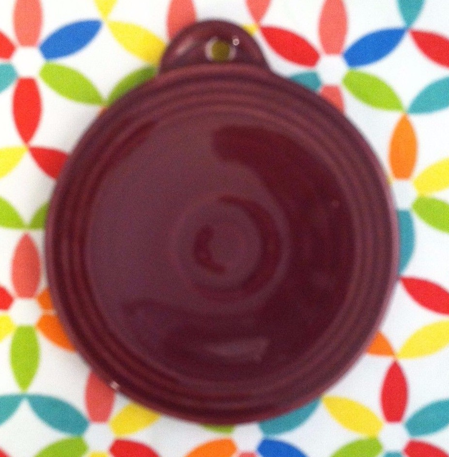 Fiestaware Claret Ornament Blank Fiesta Retired Burgundy Ornament | eBay