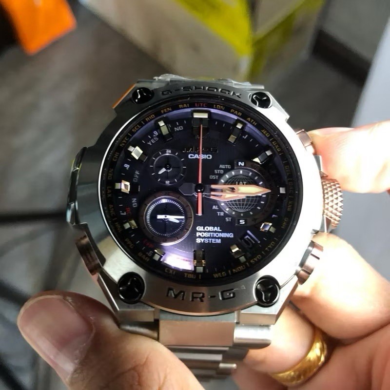 Casio G-Shock Titanium GPS Tough Solar Digital-Analogue MRG-G1000DC-1 ...