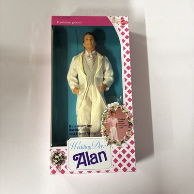 1990 Mattel Wedding Day Alan Doll #9607 NRFB Barbie Groom Vintage NIB ...