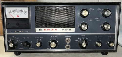 Vintage Swan Electronics 400 SSB Transceiver 80, 40, 20, 15, 10 meter ...