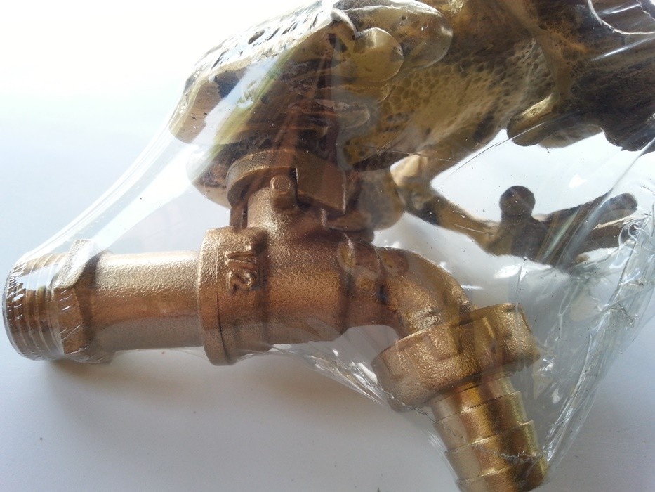 Brass Garden Faucet Tap BIG FROG Spigot Vintage Water Home Decor ...