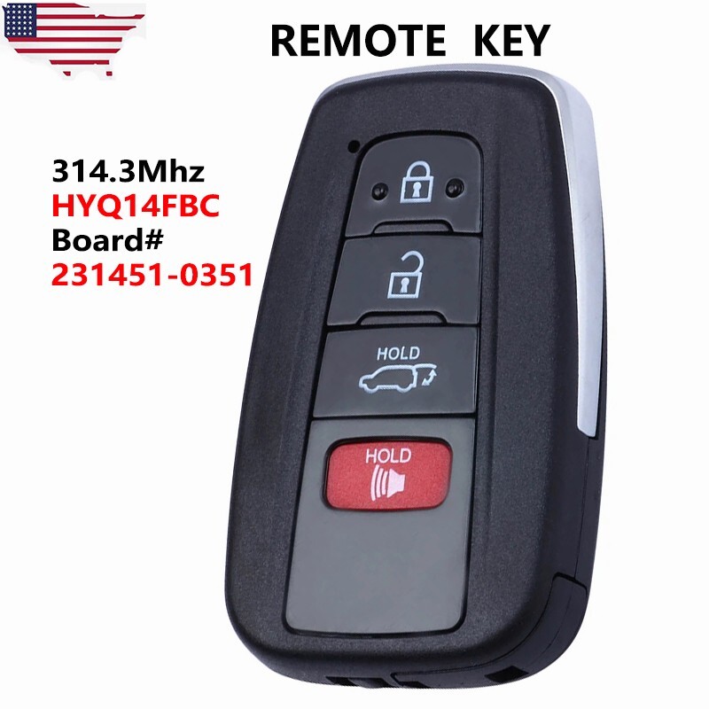 2X for 2020 2021 22 Toyota Highlander SMART KEY KEYLESS REMOTE FOB ...