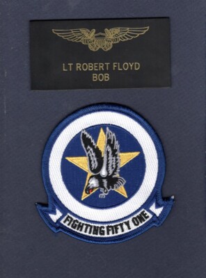 Lt Robert Bob Floyd Haut Pistolet Maverick Film Nom Balise + Marine Escadron | eBay