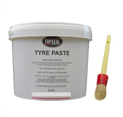 Tyre Fitting Paste With Brush Tyre Lub Soap Tyre Bead Paste 5kg Tub ...