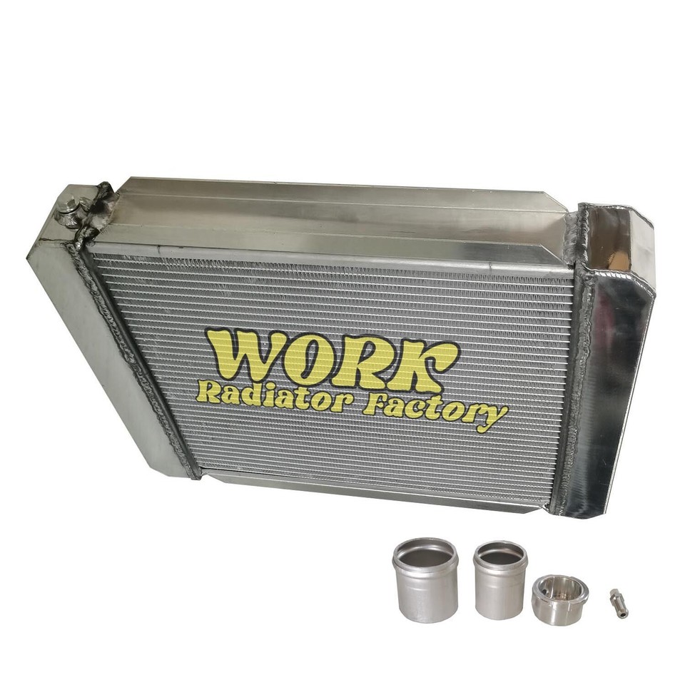 209661B Universal Full Aluminum Custom Radiator Kit - 20" x 16" Overall ...