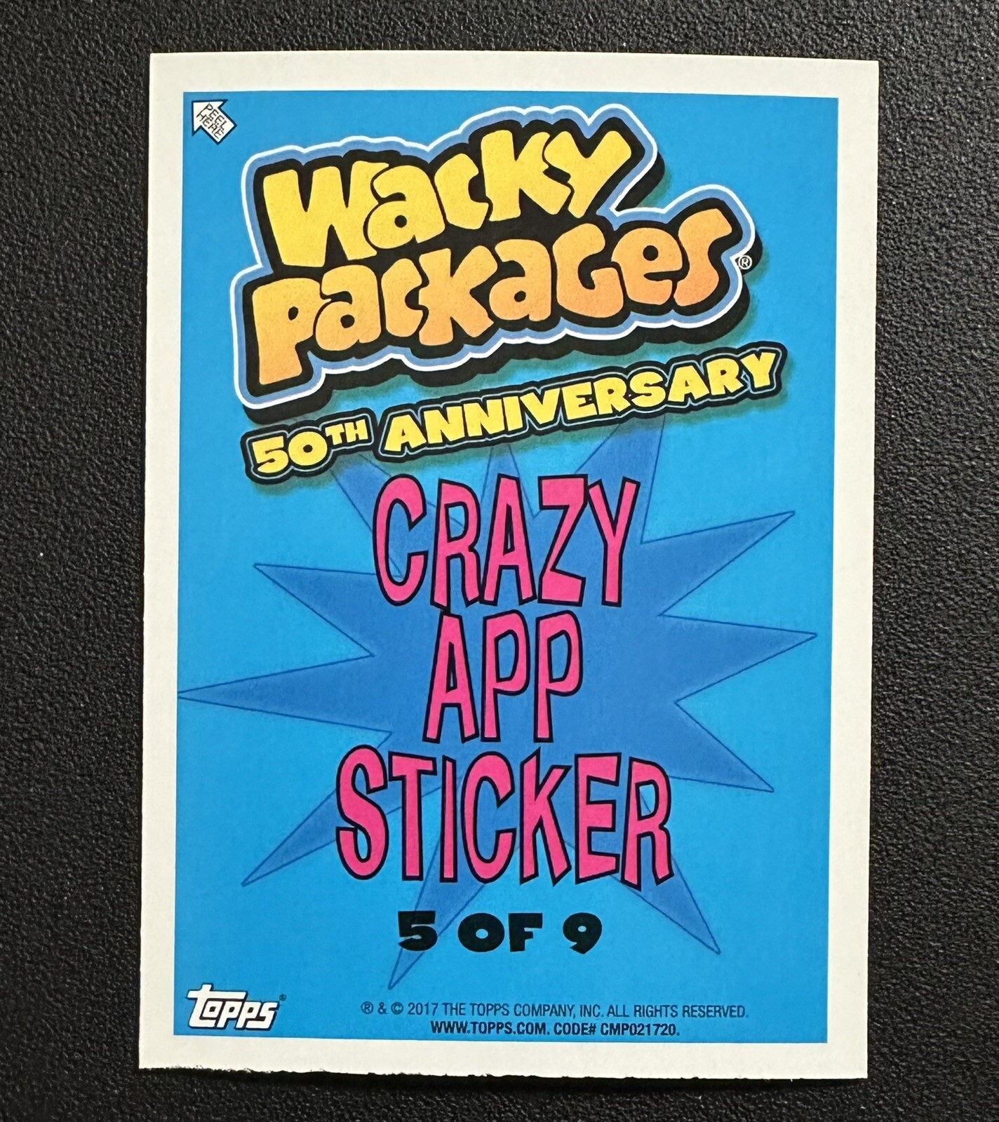 Pokémon 2017 Topps Wacky Packages 50th Crazy App #5 POKEMAIN GO BAND ...